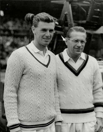 Tennis Player Frank Sedgman Left Jaroslav Editorial Stock Photo - Stock ...