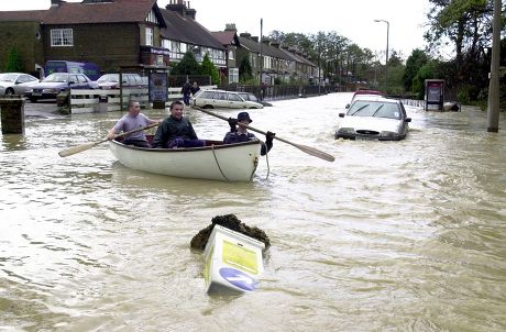 Floods River Roding Burst Banks Waltham Editorial Stock Photo - Stock ...