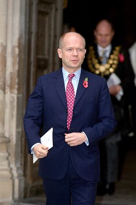 William Hague Attending Archbishop Runcie Memorial Editorial Stock ...