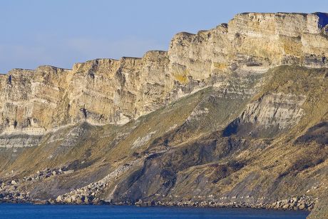 Sea Cliffs Folding Rocks Near Kimmeridge Editorial Stock Photo - Stock ...