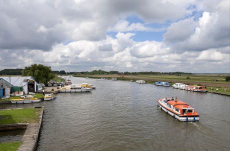 Boatyard Hire Boats Acle Bridge Acle Editorial Stock Photo - Stock ...