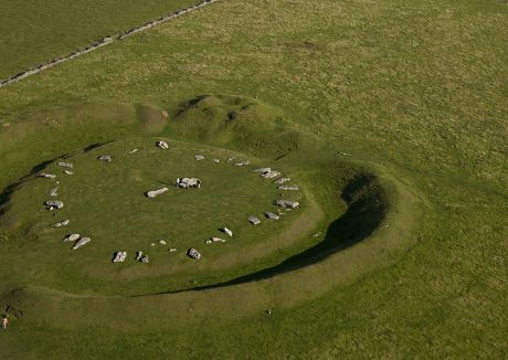 Aerial View Neolithic Henge Monument Arbor Editorial Stock Photo ...