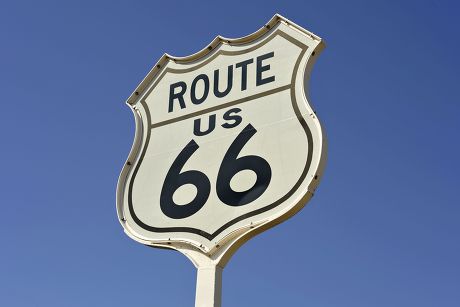 Route 66 Street Vintage Sign America Editorial Stock Photo - Stock ...