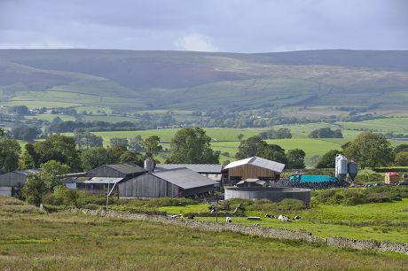 Dairy Farm Surrounding Farmland Near Slaidburn Editorial Stock Photo ...