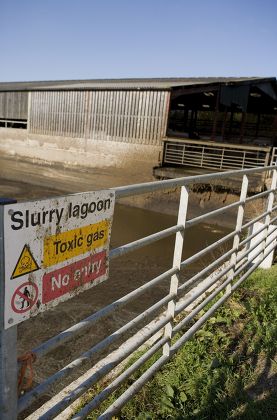 Slurry Lagoon Toxic Gas No Entry Editorial Stock Photo - Stock Image ...