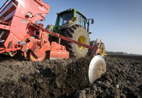 Tractor Seed Drill Drilling Westminster Spring Editorial Stock Photo ...