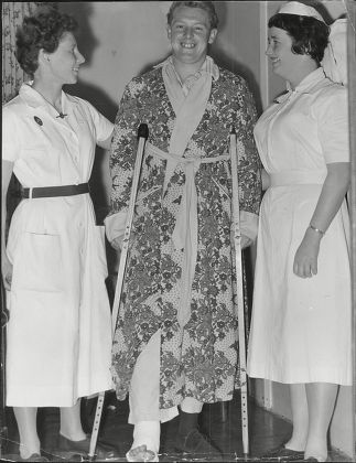 Footballer Roy Dwight Millwall Nurses Margret Editorial Stock Photo ...