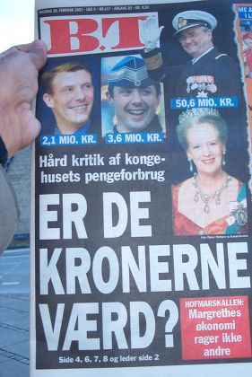 Story Danish Newspaper Bt About Queen Editorial Stock Photo - Stock ...