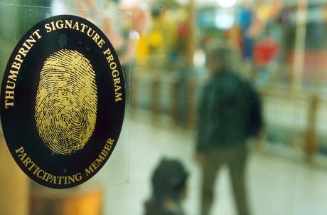 Thumbprint Signature Program Editorial Stock Photo - Stock Image ...
