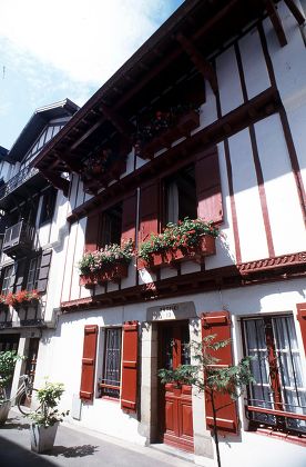Archetypal Basque Architecture Editorial Stock Photo - Stock Image ...