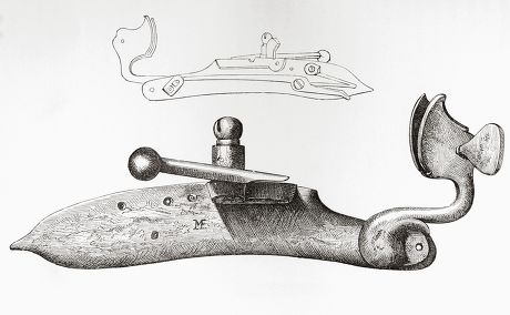17th Century Matchlock Mechanism Lock Used Editorial Stock Photo ...