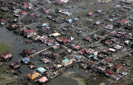 Aerial View Damage Caused By Typhoon Editorial Stock Photo - Stock ...