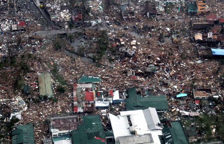 Aerial View Damage Caused By Typhoon Editorial Stock Photo - Stock ...