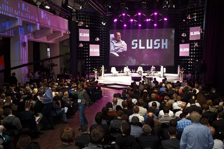Slush Startup conference in Kaapelitehdas in Helsinki, Finland - 13 Nov ...