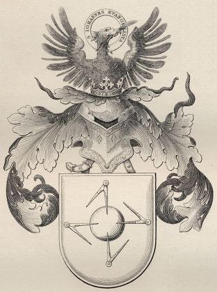 Arms Masons German Old Drawing D Editorial Stock Photo - Stock Image ...