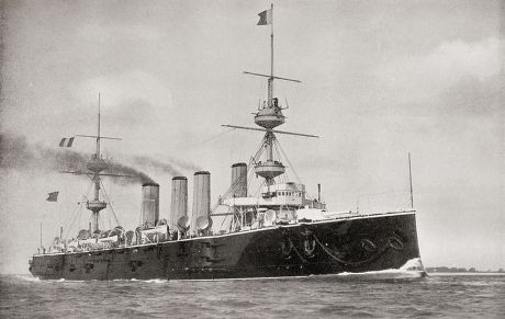 Hms Powerful Ship Powerfulclass Armoured Cruisers Editorial Stock Photo ...