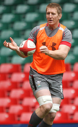 Wales Captains Run Bradley Davies Editorial Stock Photo - Stock Image ...