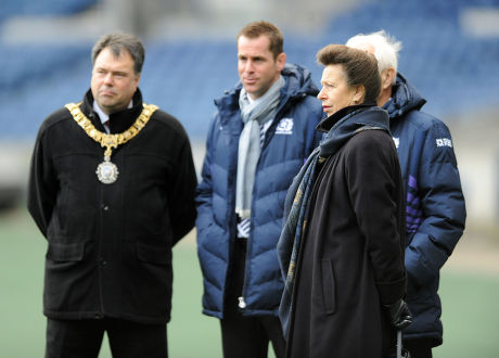 Princess Anne Scottish Rugby Patron Watches Editorial Stock Photo ...