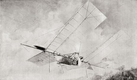 Langley Aerodrome Flying Machine Flight 19th Editorial Stock Photo ...