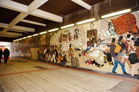 Mural Depicting 1839 Chartist Uprising Newport Editorial Stock Photo ...
