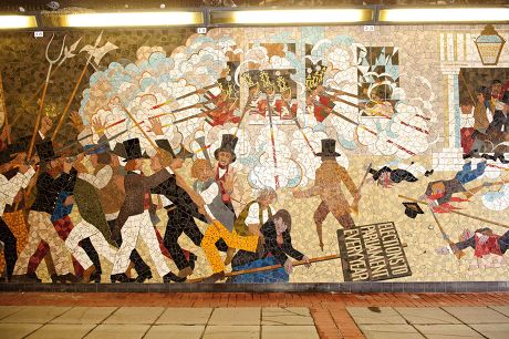 Mural Depicting 1839 Chartist Uprising Newport Editorial Stock Photo ...