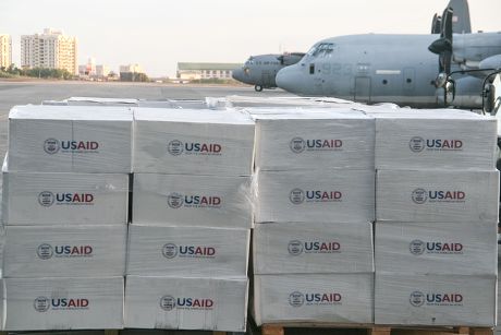 Palettes Relief Goods Us Aid On Editorial Stock Photo - Stock Image ...