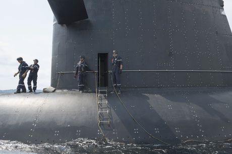 __COUNT__ Life aboard the French nuclear submarine the Amethyste off ...