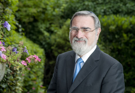 Chief Rabbi Lord Jonathan Sacks at his official home in St. John's Wood ...