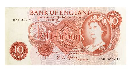 English Ten Shilling Note Editorial Stock Photo - Stock Image ...