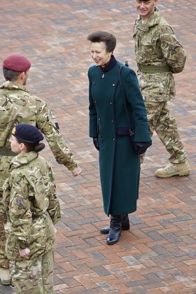 Princess Anne Pins Medals On Soldiers Editorial Stock Photo - Stock ...