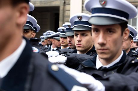 Welcoming Ceremony Police Officers Editorial Stock Photo - Stock Image ...