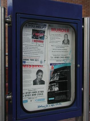 Police Missing Persons Notice Board Editorial Stock Photo - Stock Image ...