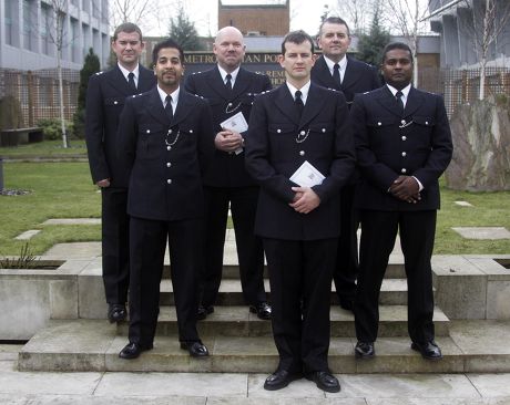 Metropolitan Police Officers Who Received Commendations Editorial Stock ...