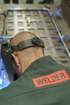 Prisoner Welding Prison Workshop Making Prison Editorial Stock Photo ...