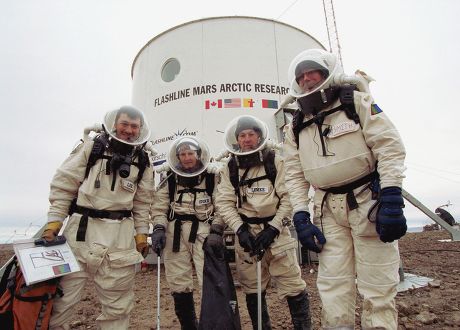 Pascal Lee Putting On Spacesuit Editorial Stock Photo - Stock Image ...