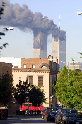 Upper Floors World Trade Center Burning Editorial Stock Photo - Stock ...