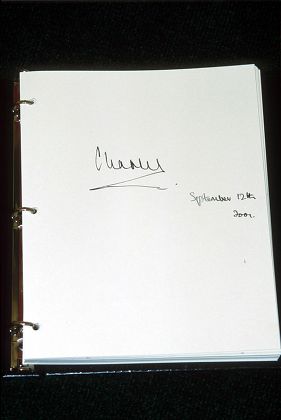Prince Charles Signature Book Condolence Outside Editorial Stock Photo ...