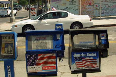 __COUNT__ PATRIOTIC SIGNS AND BILLBOARDS, LOS ANGELES, AMERICA - SEP ...