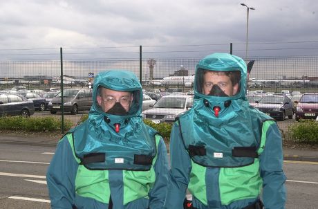 Paramedics Wearing Protective Clothing Training Emergency Editorial ...