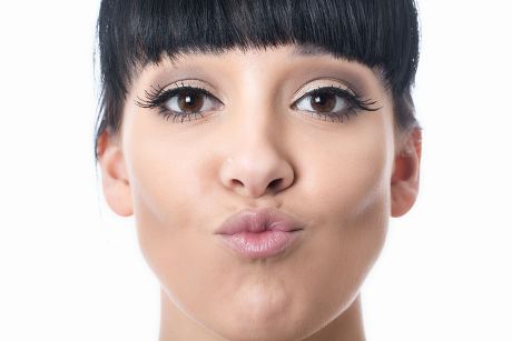 Young Woman Pursed Lips Editorial Stock Photo - Stock Image | Shutterstock