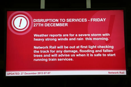 Train Notification Boards Showing Trains Delayed Editorial Stock Photo ...