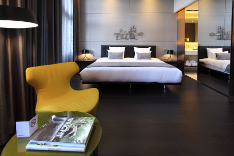 Bedroom Artotel Amsterdam Design Hotel Amsterdam Editorial Stock Photo - Stock Image | Shutterstock