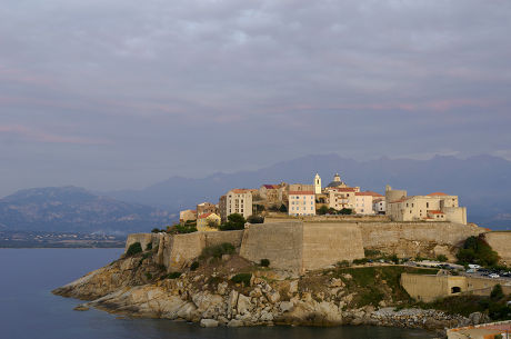 Citadel Castle Calvi Surrounded By Mediterranean Editorial Stock Photo ...