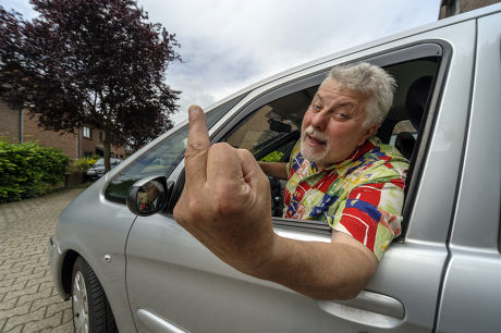 Model Released Car Driver Giving Finger Editorial Stock Photo - Stock ...