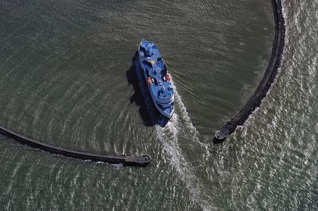 Aerial View Puttgarden Ferry Port Editorial Stock Photo - Stock Image ...