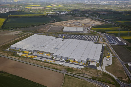 Aerial View Amazon Building Construction Site Editorial Stock Photo ...