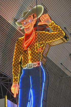 Vegas Vic Famous Cowboy Figure Landmark Editorial Stock Photo - Stock ...