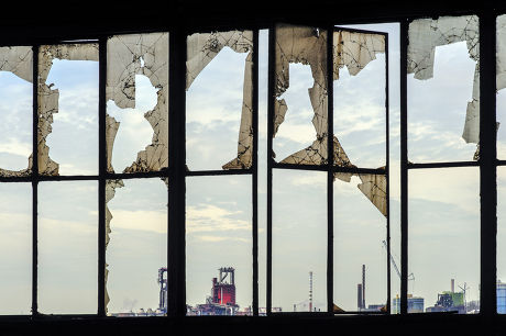 Smashed Windows Old Industrial Plant Editorial Stock Photo - Stock ...