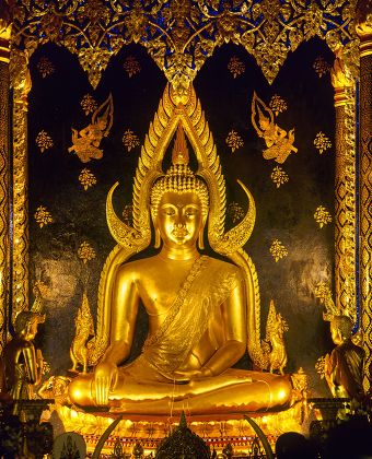 Golden Gautama Buddha Buddha Posture Overcoming Editorial Stock Photo ...