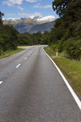 Haast Highway Southern Alps Mount Macfarlane Editorial Stock Photo ...